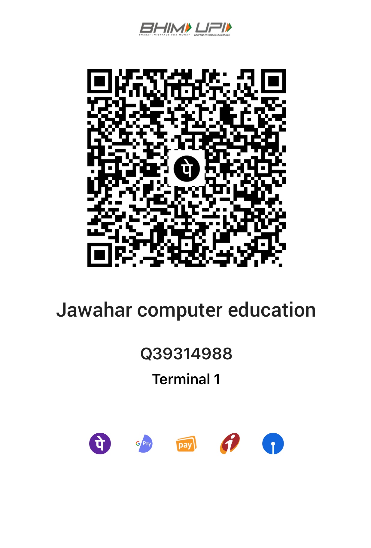 Online Payment | Jawahar Computer Education